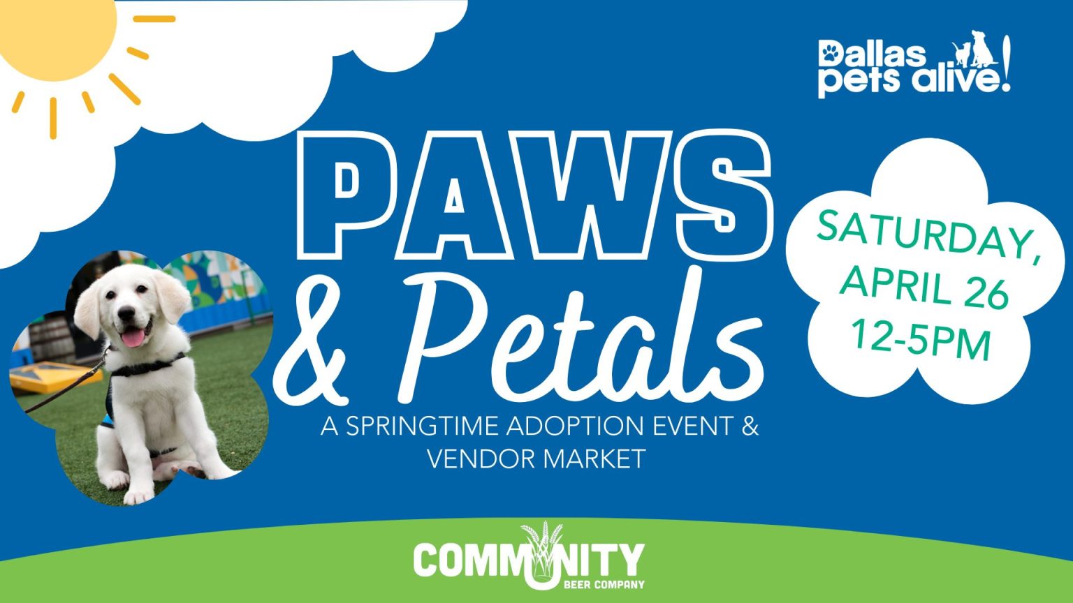 Paws And Petals Vendor Market And Adoption Event | Dallas Pets Alive!